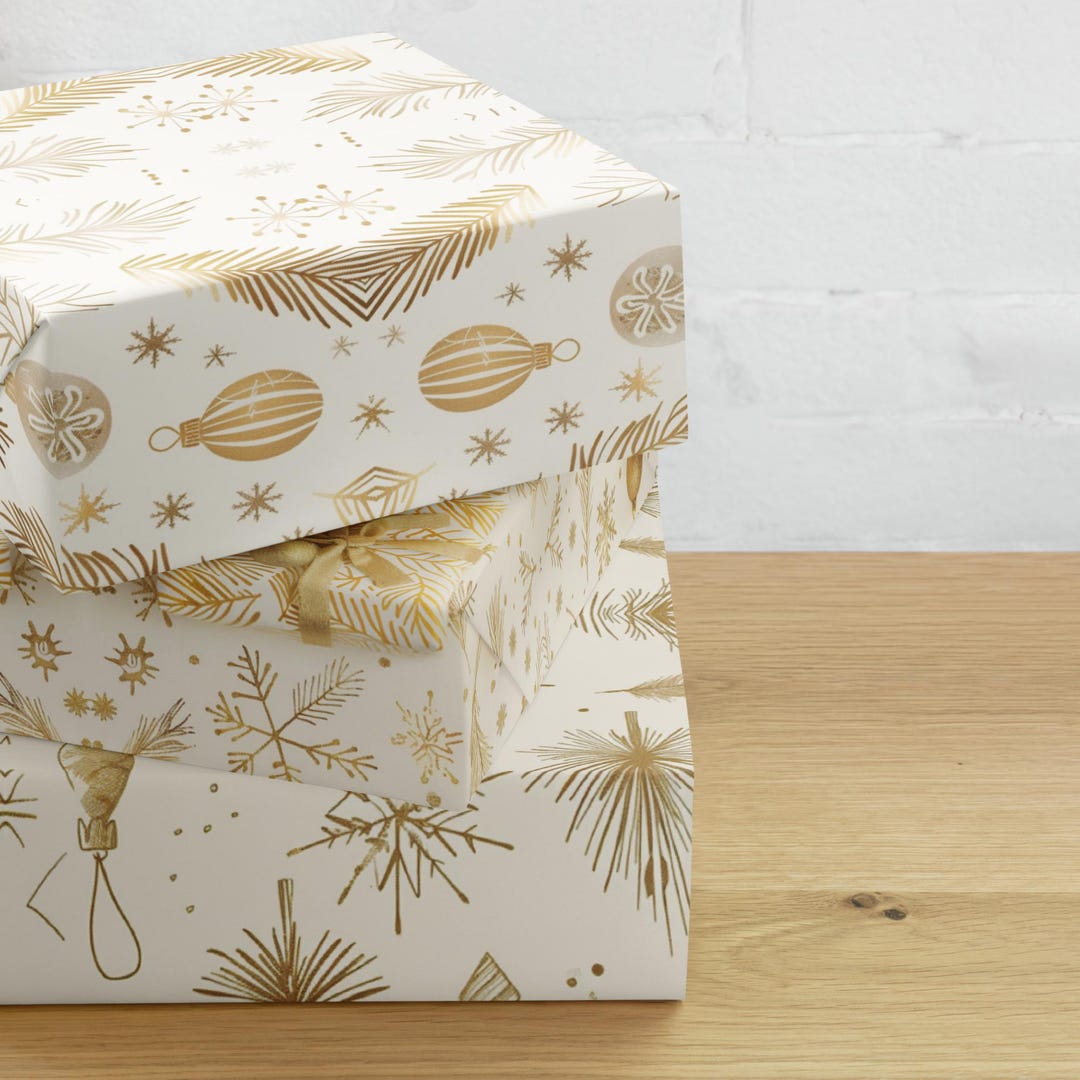 Holiday Wrapping Paper Sheets - Etsy