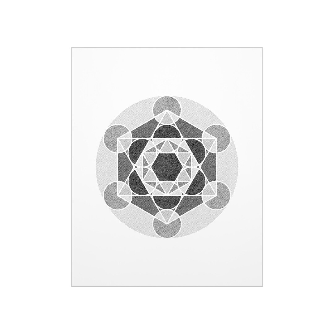 Sacred Geometry Hexagon Formation Premium Matte Vertical Poster Wall ...