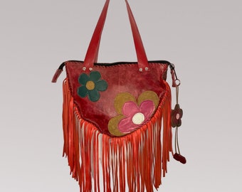 Handmade Eco-friendly Recycled Real Leather Shoulder Bag Genuine ...