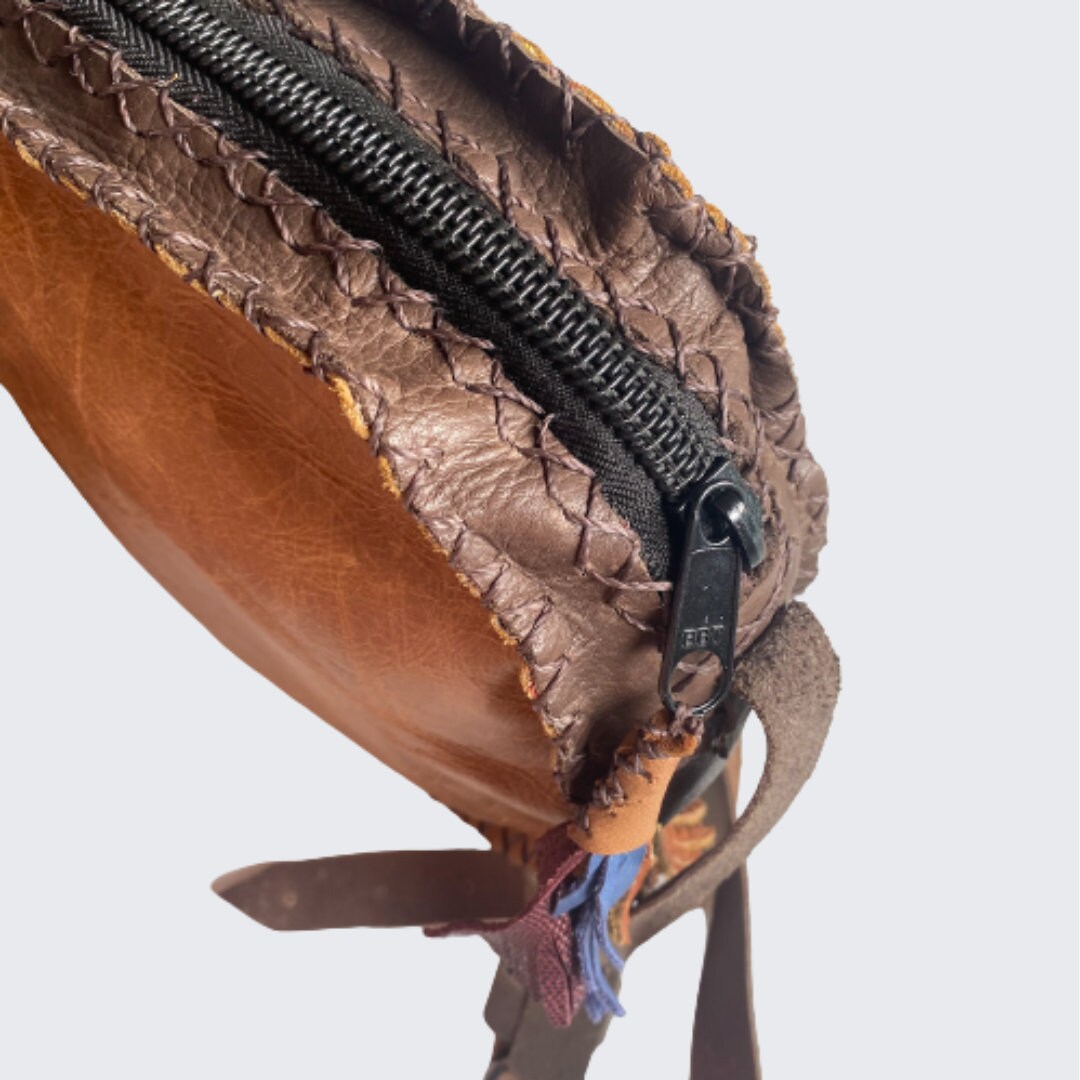 Handmade Eco-friendly Recycled Real Leather Shoulder Bag Genuine ...