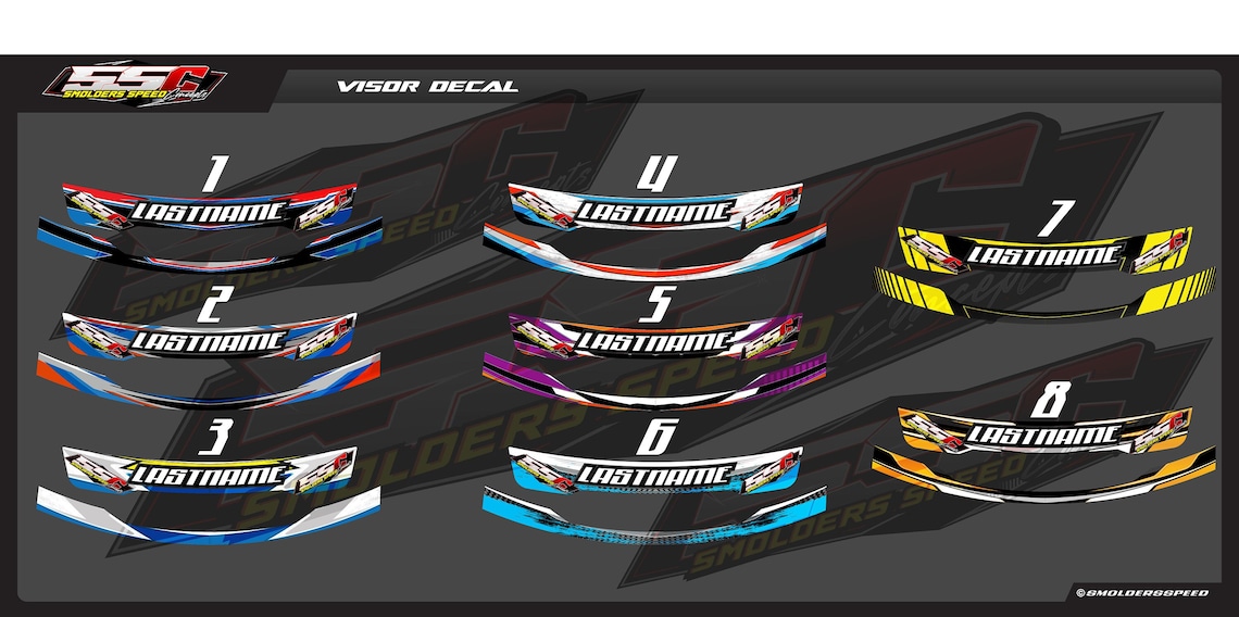 Helmet Visor Stickers - Etsy