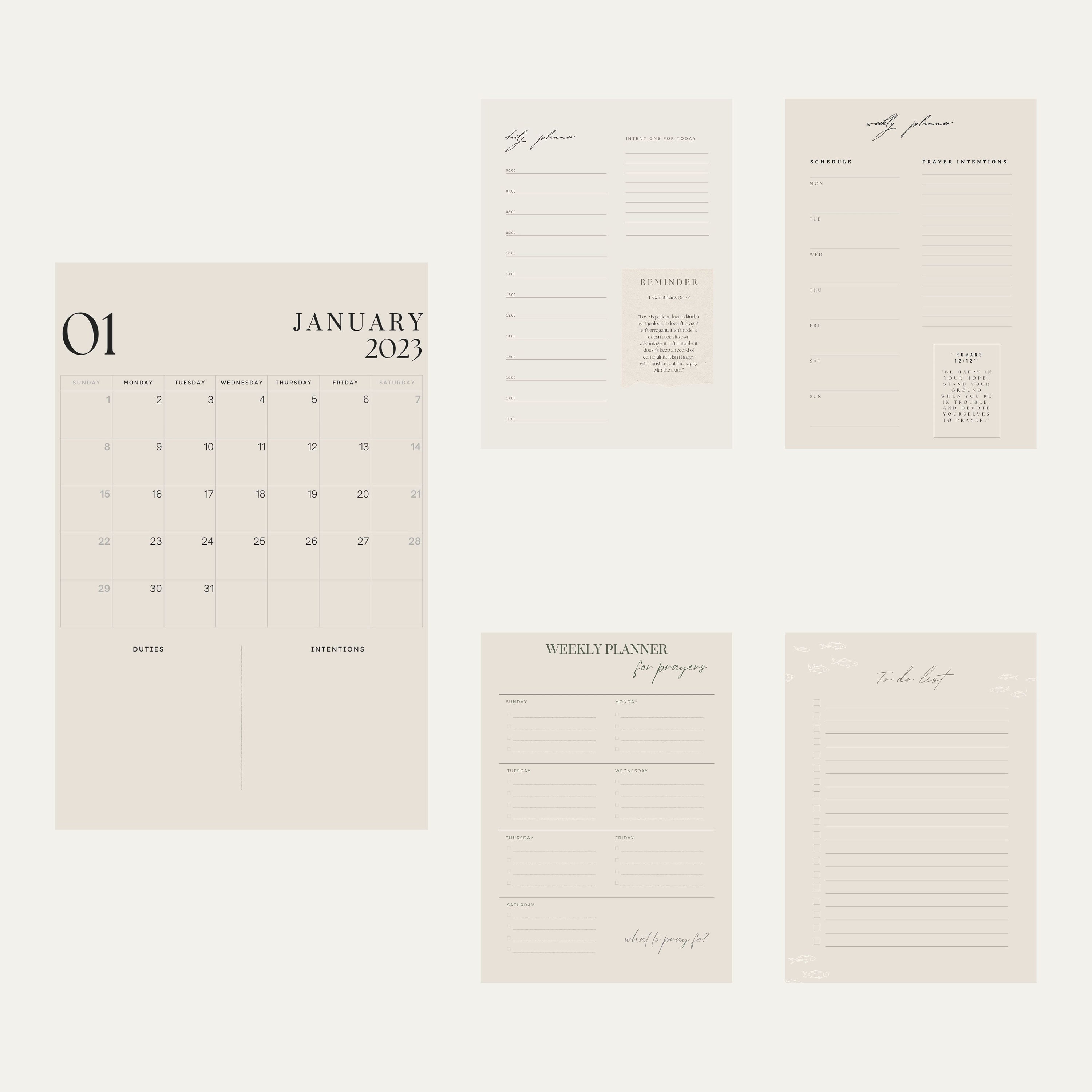 Christian Notebook, Christian, Planner, Notebook Template, Old ...