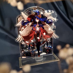 Genshin Impact Mona Acrylic Standee - Large Multi Layered Display Piece ...
