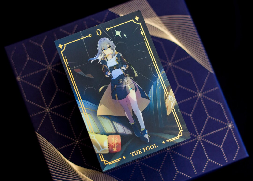 Stelle Acrylic Block With Gold Foil Inlay - Honkai Star Rail Gift and ...