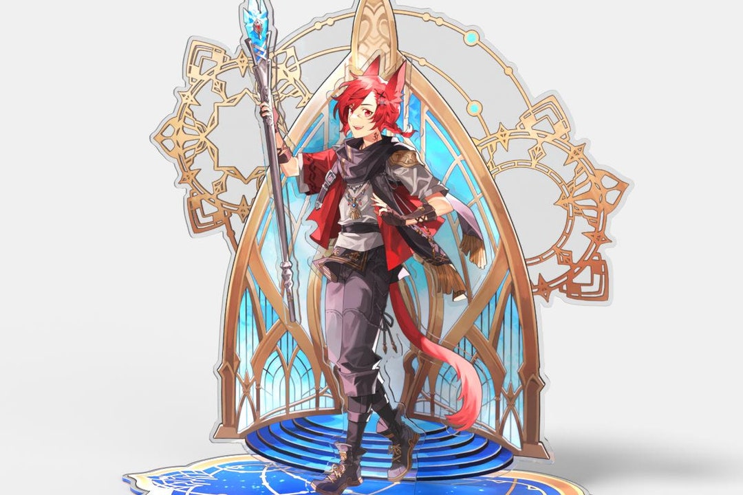 FFXIV G'raha Tia Acrylic Standee - Large Multi Layered Display Piece - Etsy