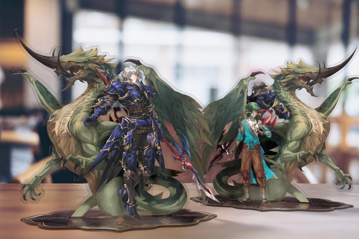 FFXIV Estinien Acrylic Standee - Large Multi Layered Display Piece [PRE ...