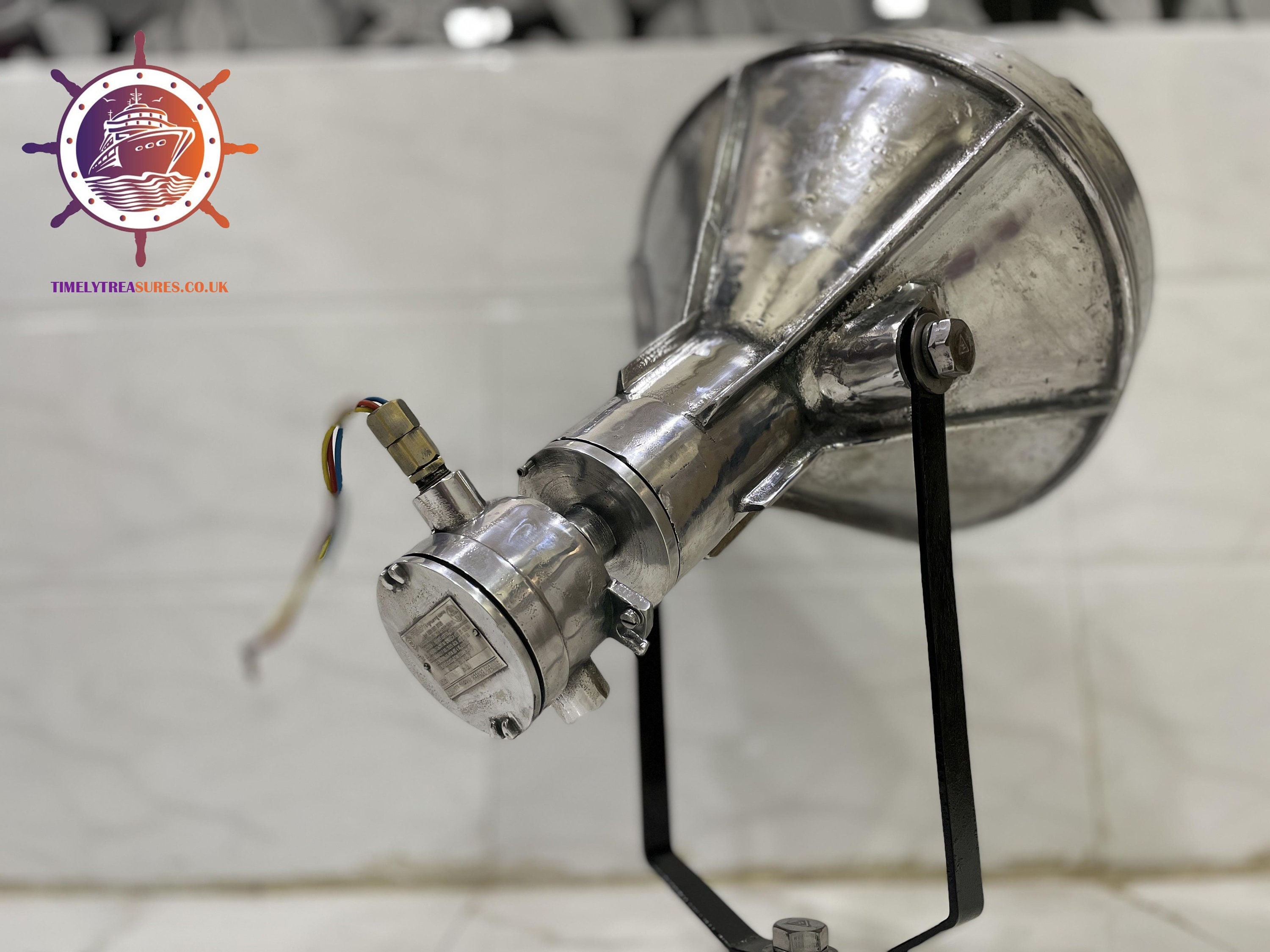 Timeless Spotlight Vintage Old Antique Solid Aluminum Prompt ...