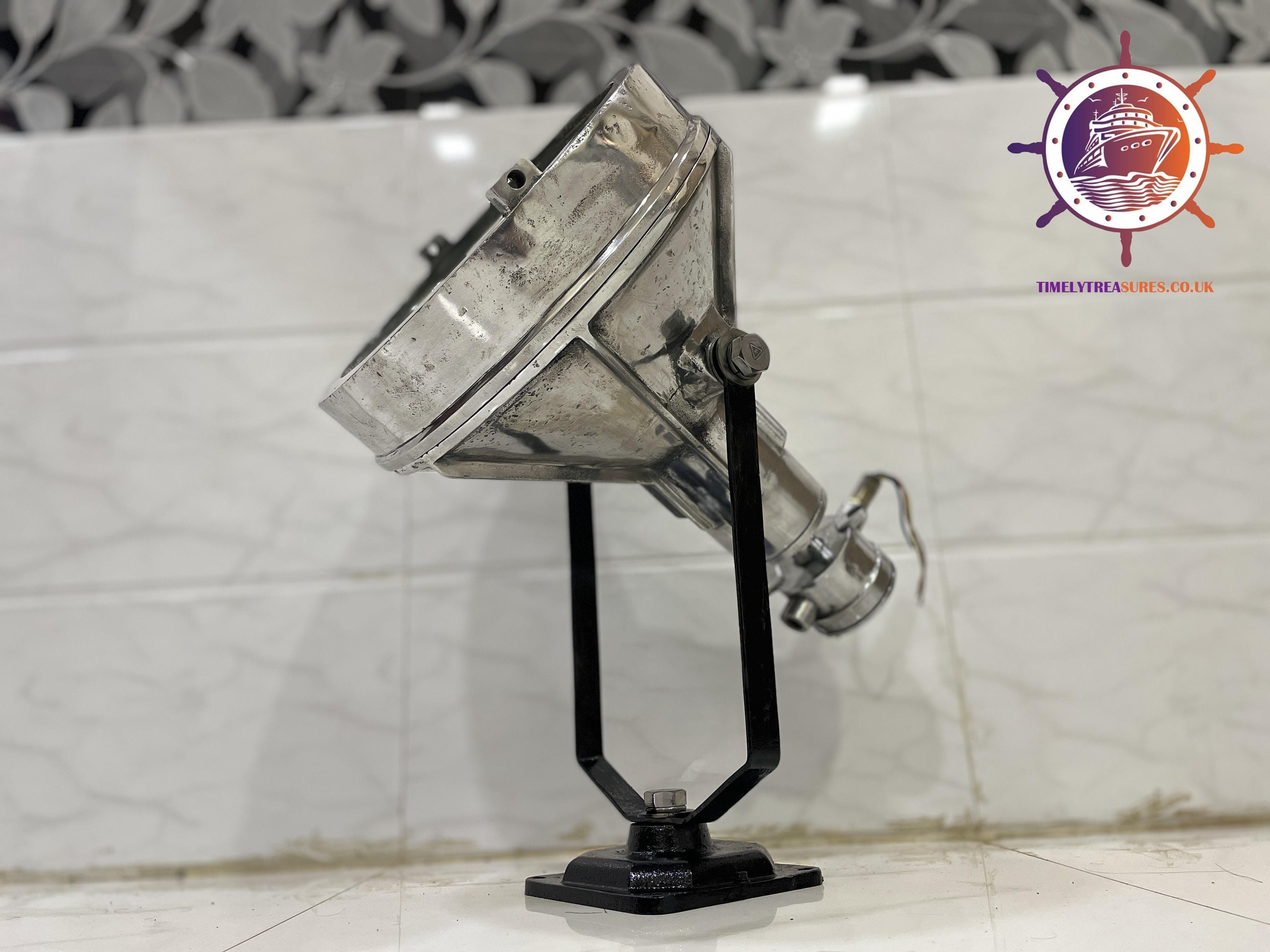 Timeless Spotlight Vintage Old Antique Solid Aluminum Prompt ...