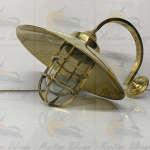 Bulkhead Nautical Goose Neck Ship Solid Wall Light Sconce Made of Brass ...