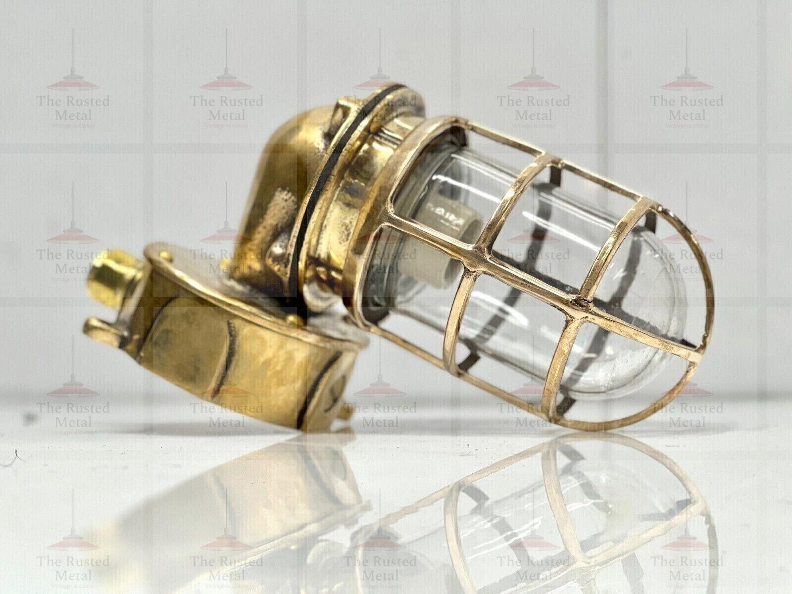 Vintage Marine Nautical Solid Brass Swan Passageway Bulkhead Light ...