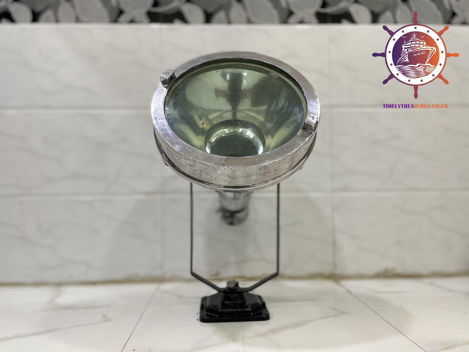 Timeless Spotlight Vintage Old Antique Solid Aluminum Prompt ...