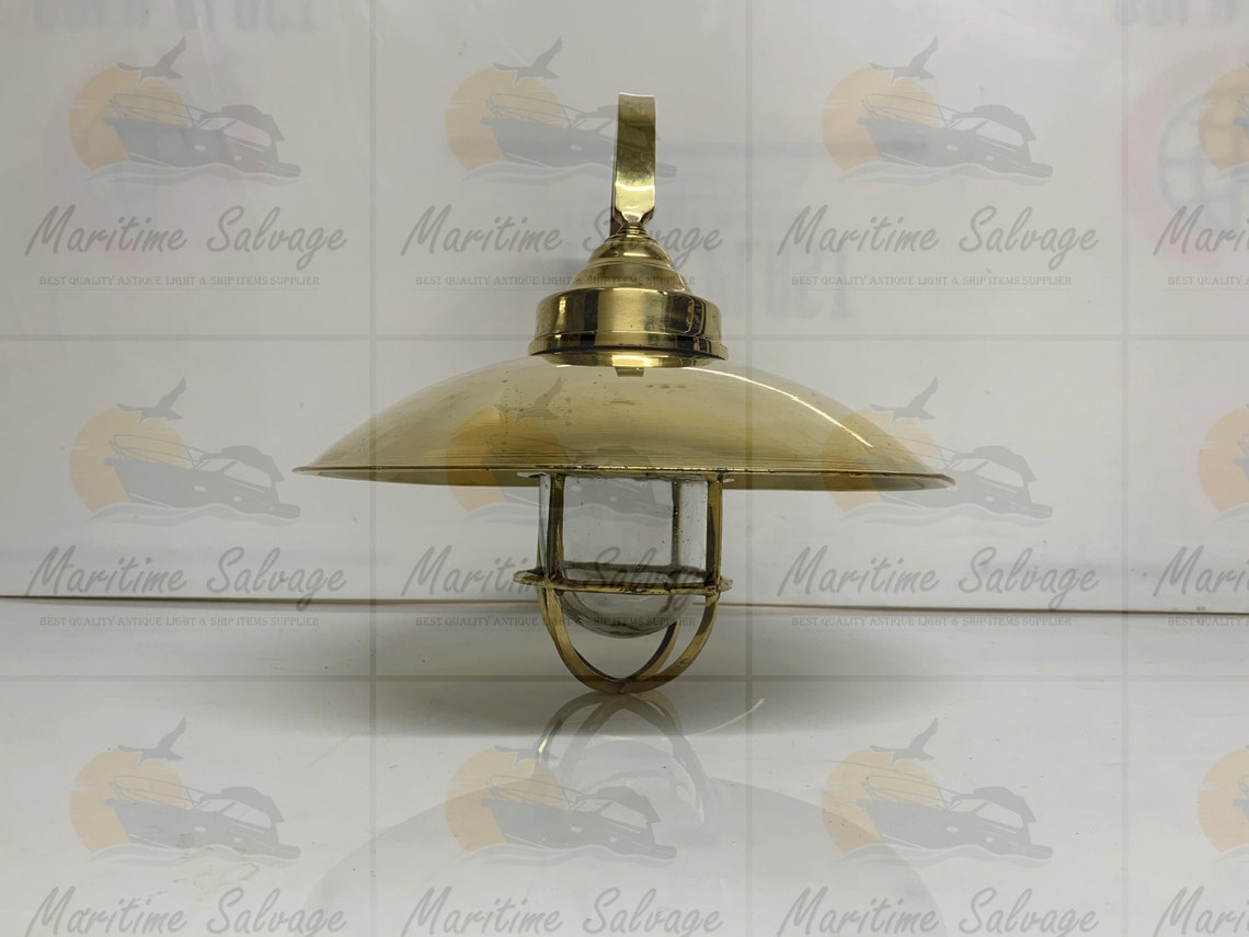 Bulkhead Nautical Goose Neck Ship Solid Wall Light Sconce Made of Brass ...