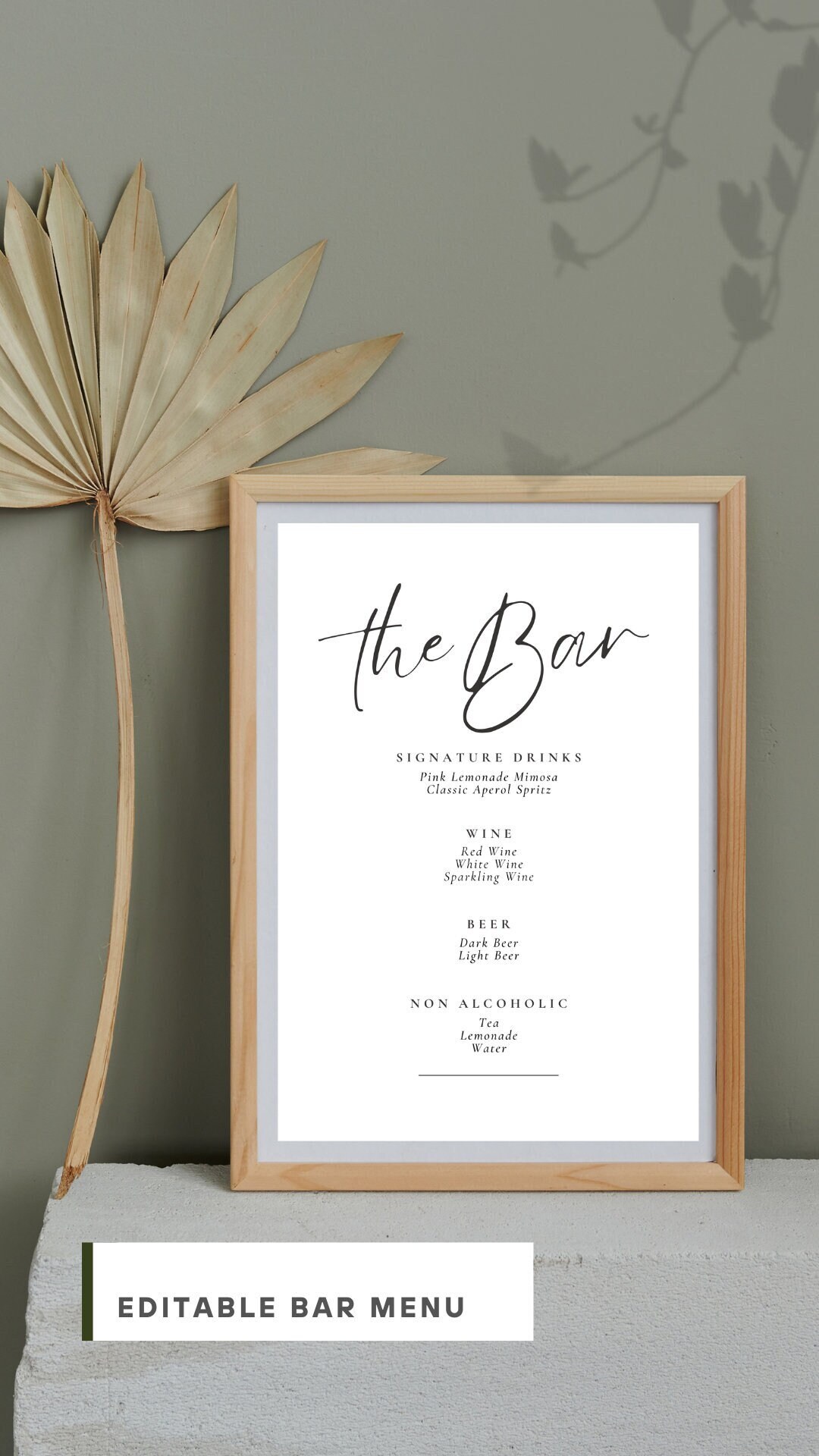 Editable Bar Menu for Wedding Wedding Bar Menu Printable - Etsy Australia