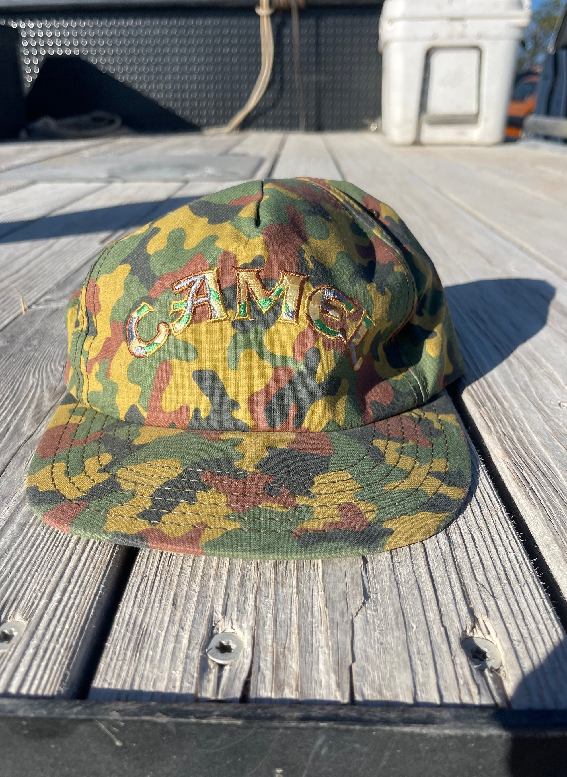 Retro Camo Camel Trucker Hat - Etsy