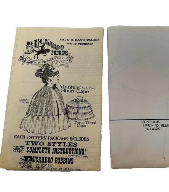 Vintage Buckaroo Bobbins costume Ladies clothing patt… - Gem