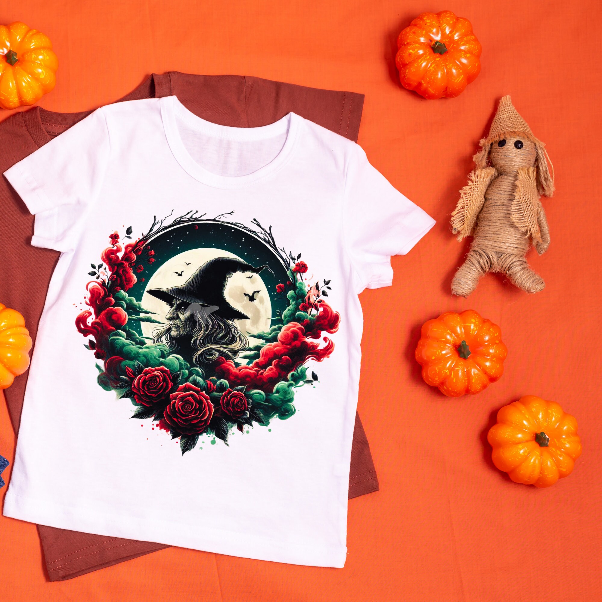 Spooky Wicked Witch Clipart Watercolor PNG Halloween - Etsy