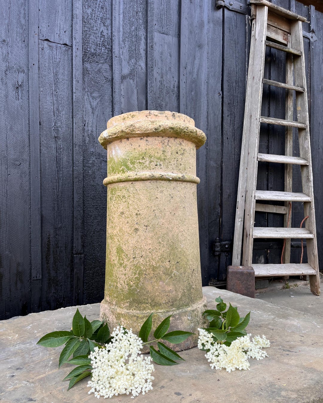 Antique Buff Chimney Pot / Garden Feature/ Planter - Etsy UK