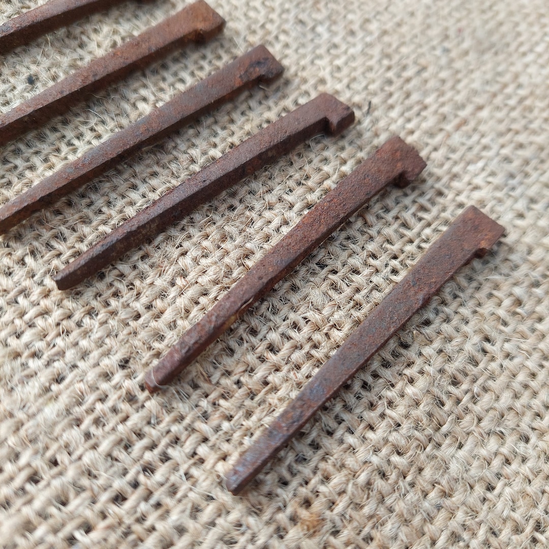 Antique Vintage Wrought Iron Floorboard Clasp Nails - Etsy UK
