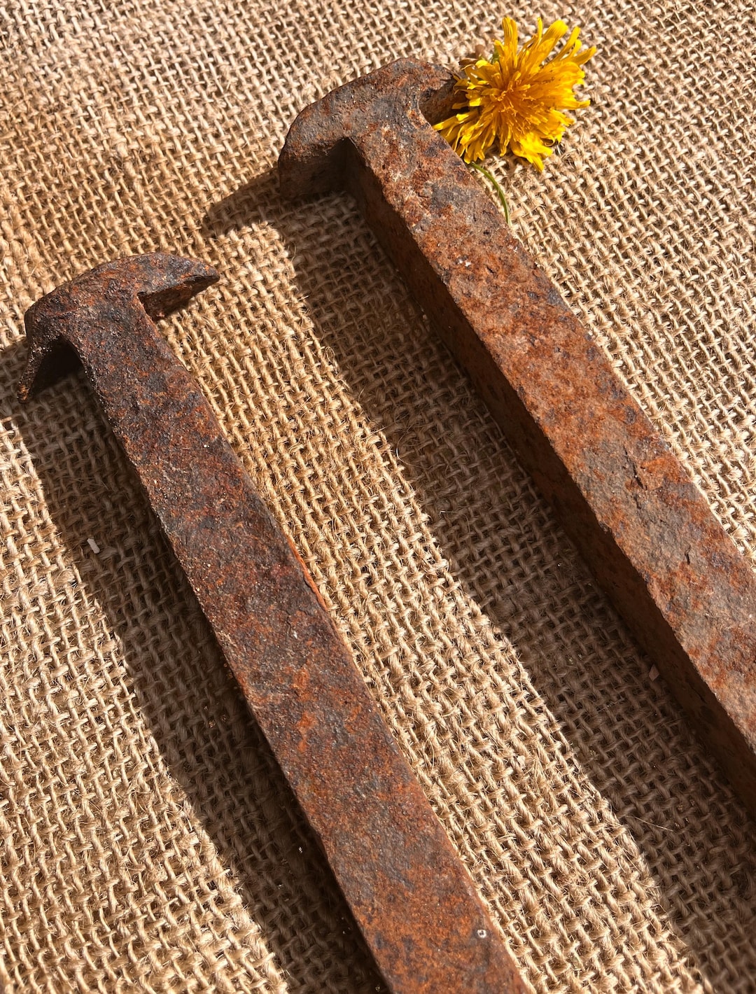 Antique Hand Forged Wrought Iron Spikes / Nails - Etsy