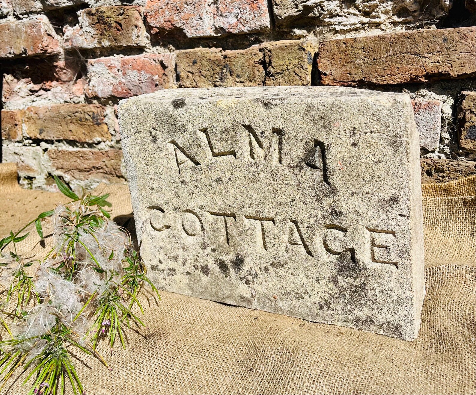 Antique Alma Cottage Name Stone/ House Name Stone - Etsy UK