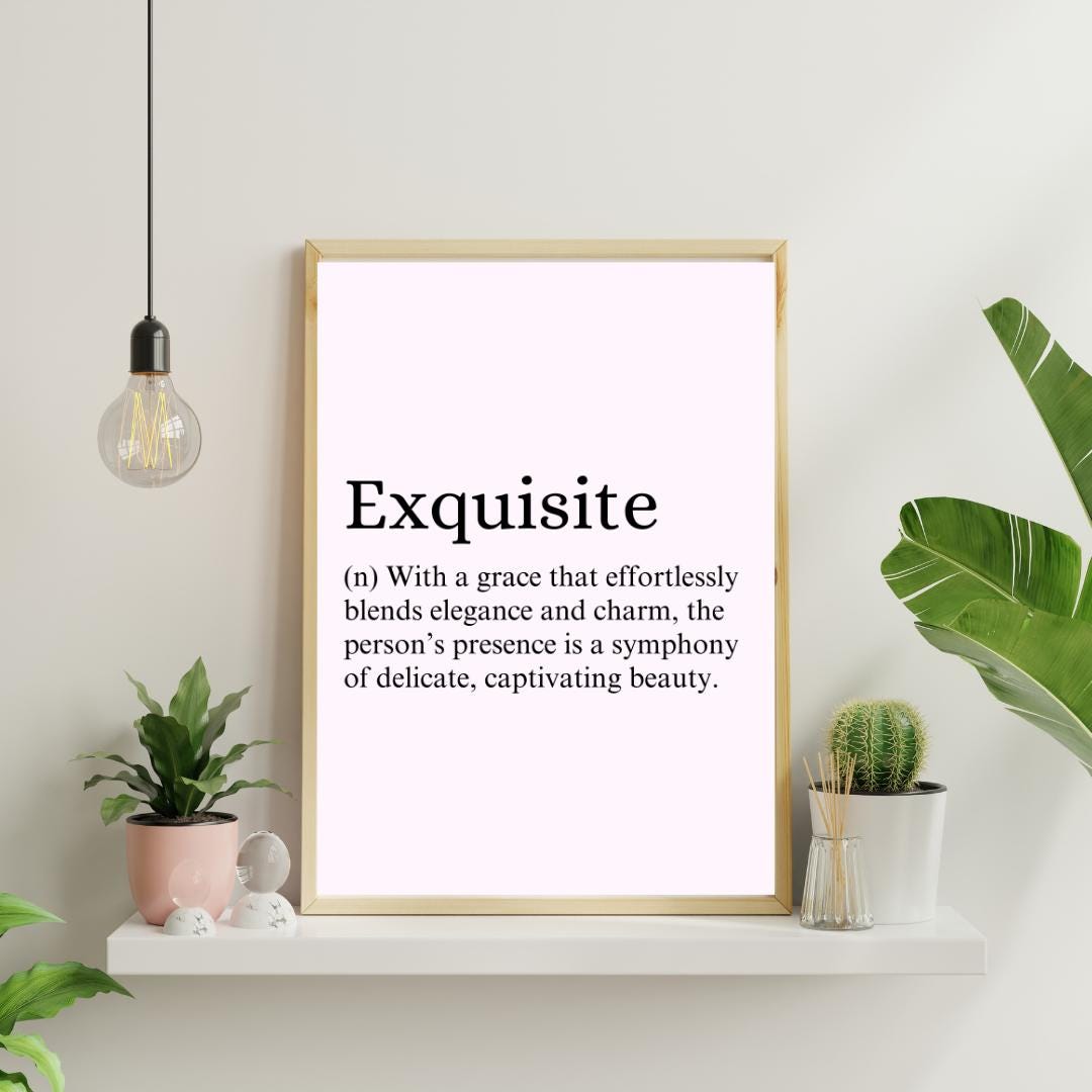 Exquisite Definition Printable Digital Download - Etsy