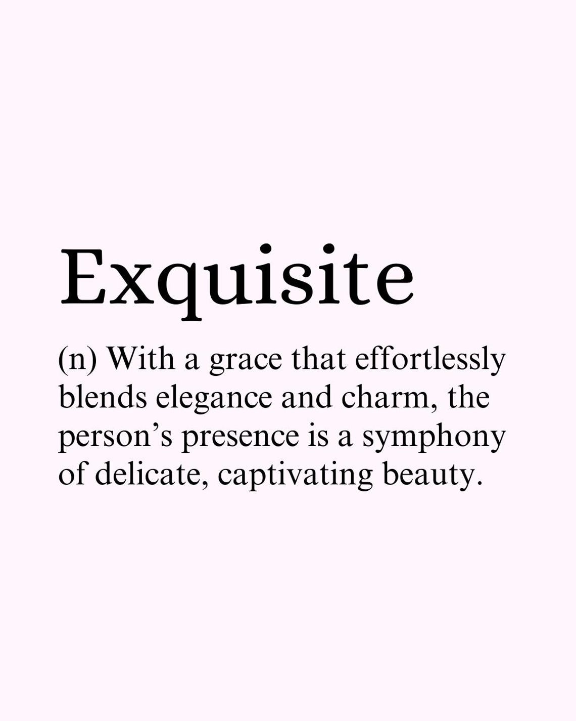 Exquisite Definition Printable Digital Download - Etsy