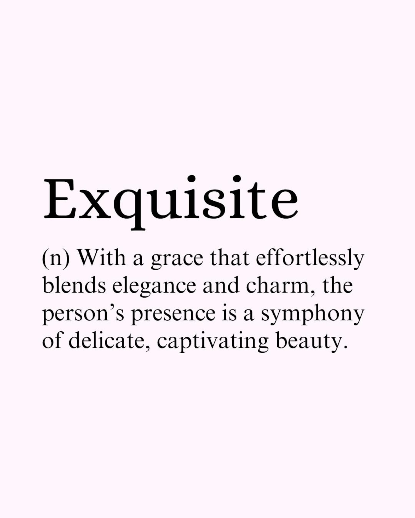 Exquisite Definition Printable Digital Download - Etsy