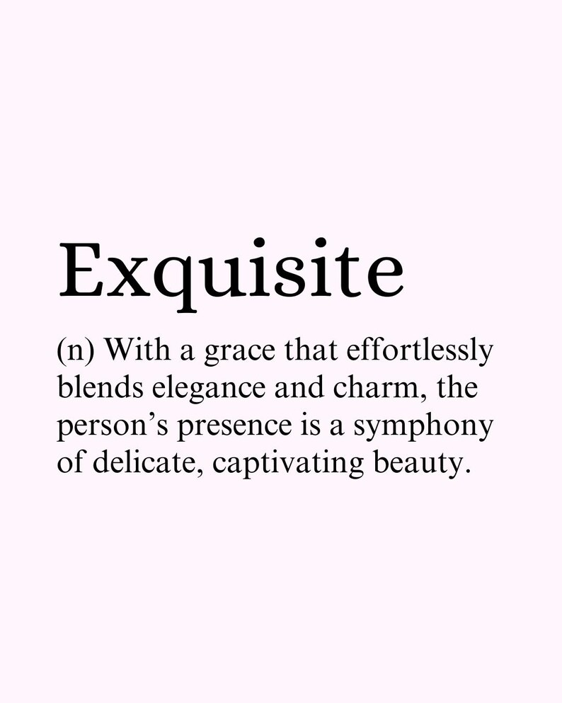 Exquisite Definition Printable Digital Download - Etsy