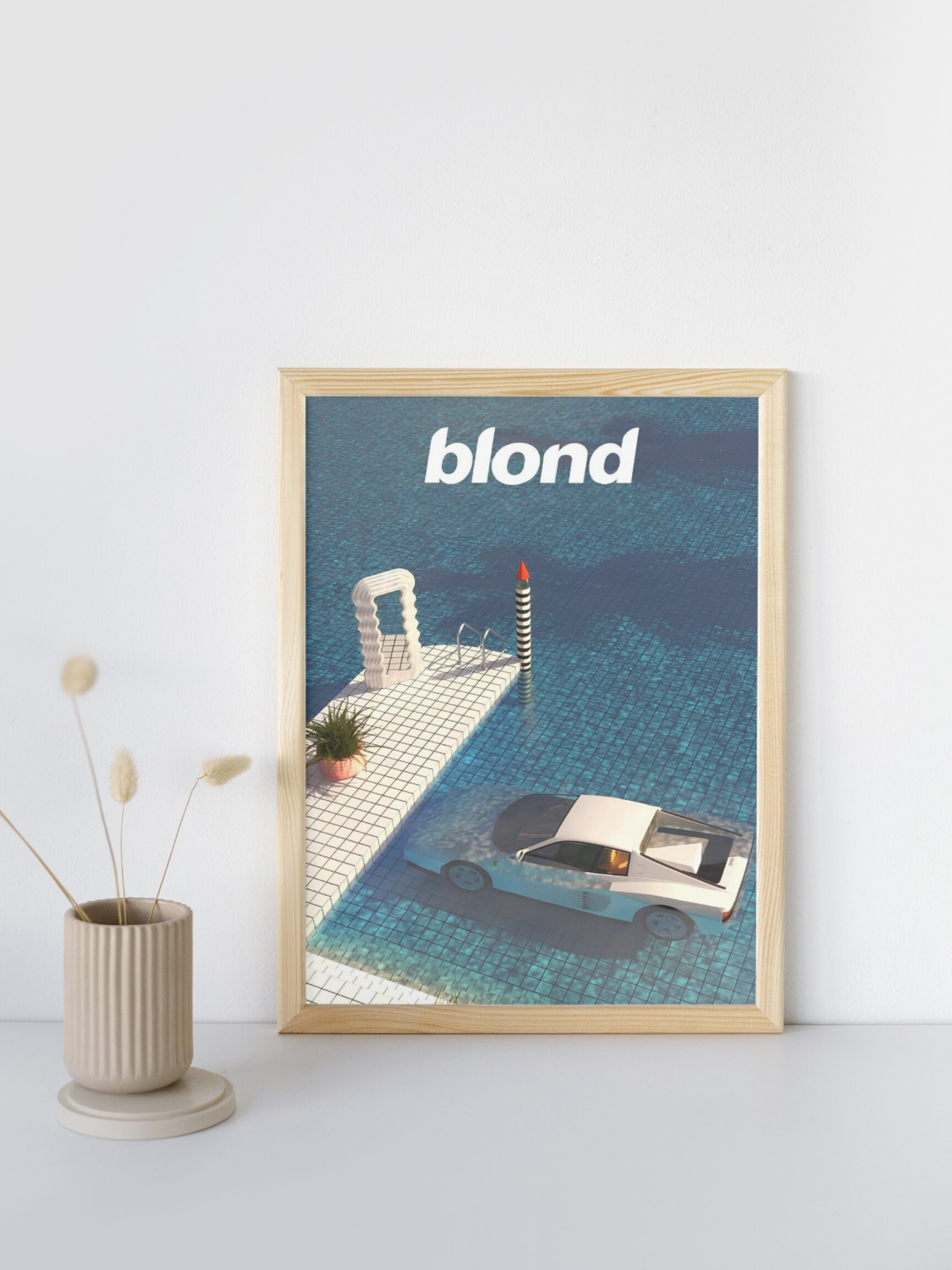 Frank Ocean Poster Wall Art, Blond Poster Print, Frank Ocean Wall Art ...