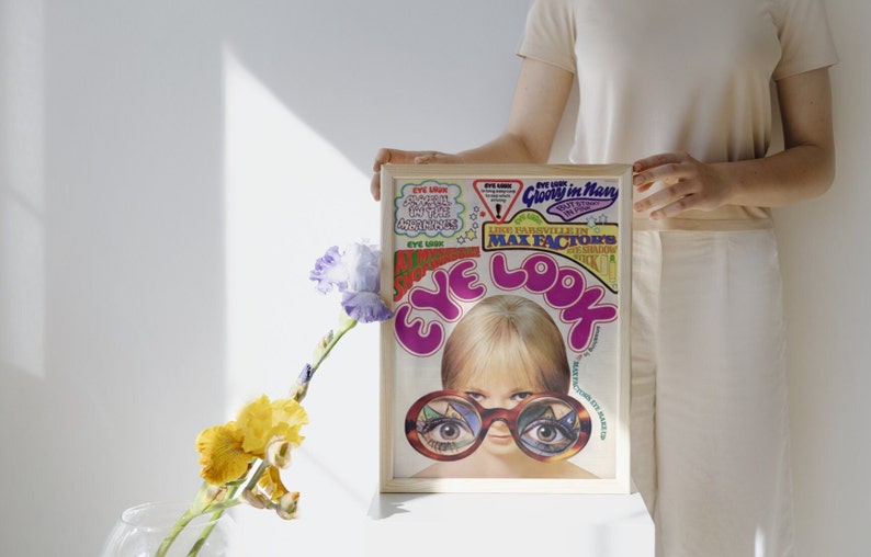 1960s Retro Magazine Poster - Etsy