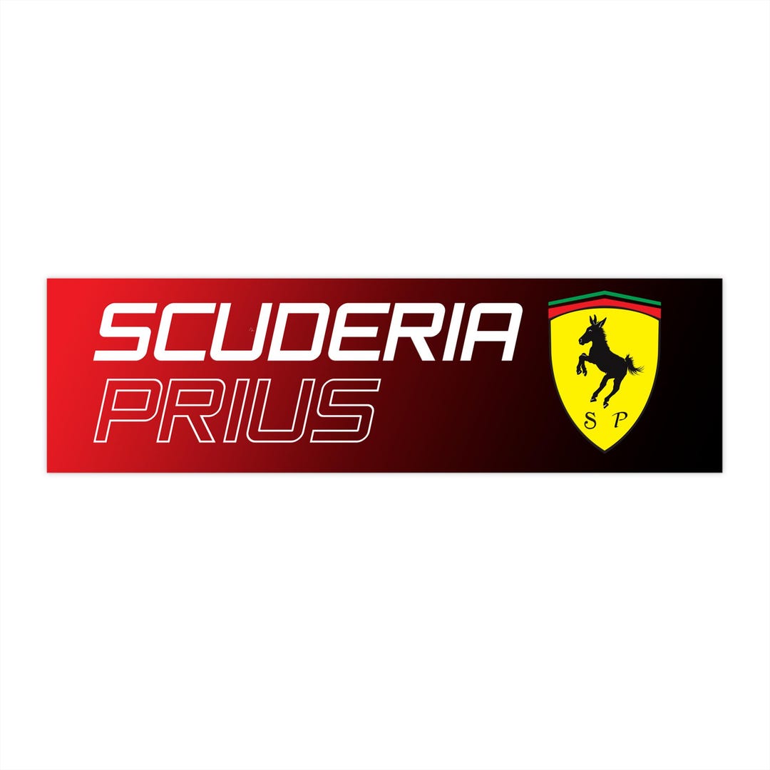 Scuderia Prius Cool Prius Bumper Sticker - Etsy