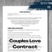 Love Contract Couples Agreement Form Printable PDF Digital Download - Etsy