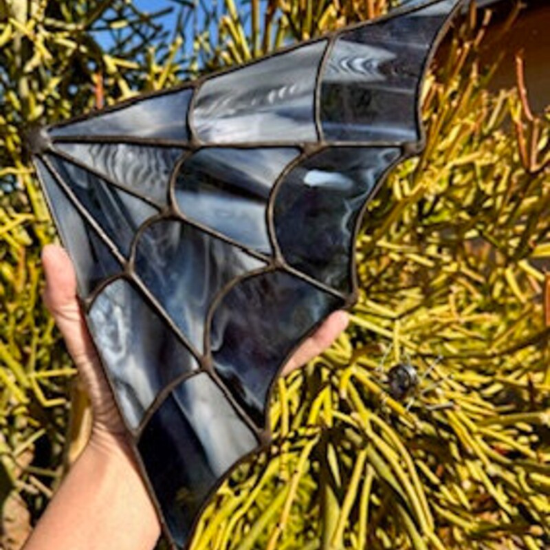 Spider Web Stained Glass - Etsy