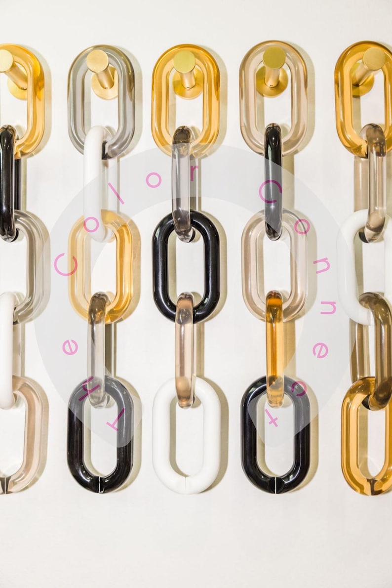Neutral Large Resin Link / Chain Link Decor / Jumbo Links - Etsy