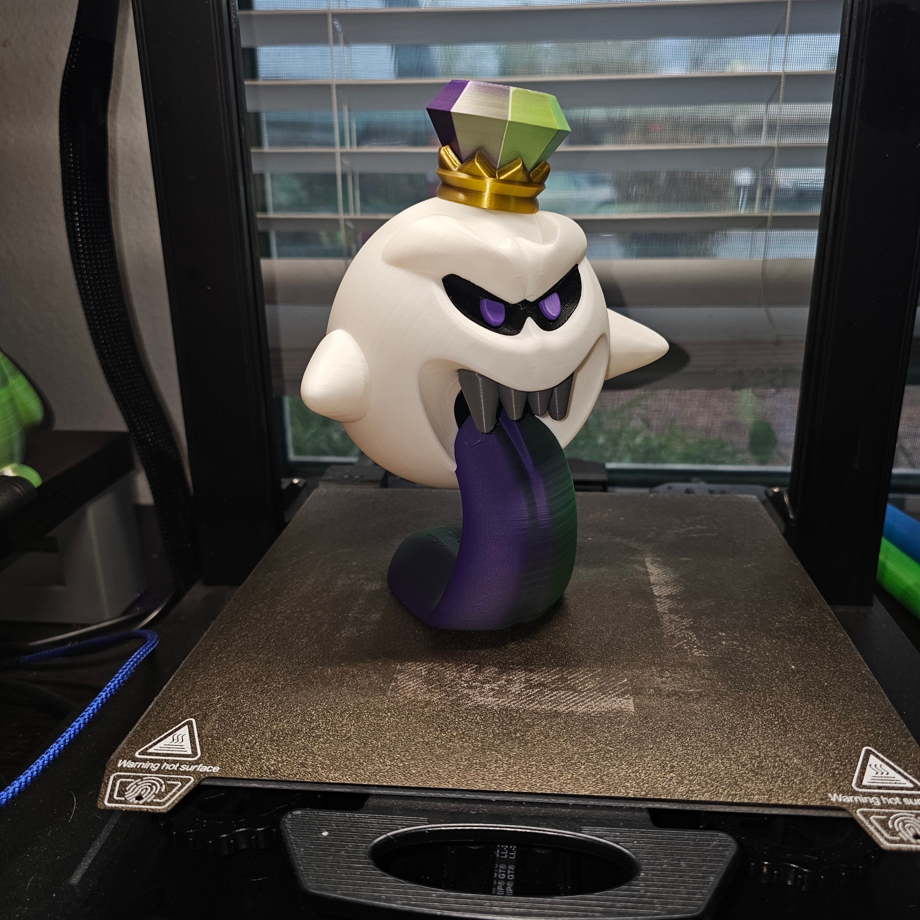 3D Printed Boo and King Boo From Mario - Etsy
