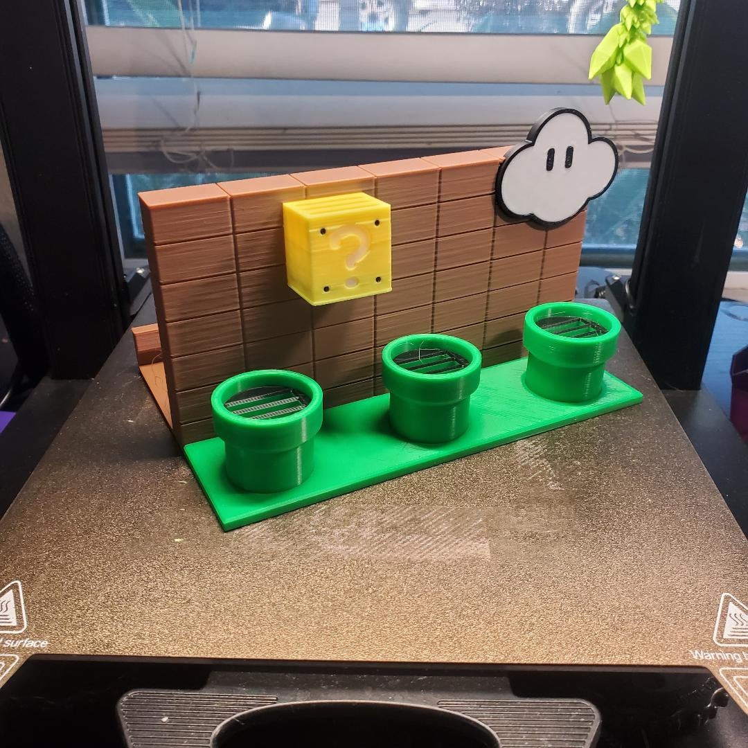 Nintendo Switch Dock Holder Mario Themed With Game Holders Built In - Etsy