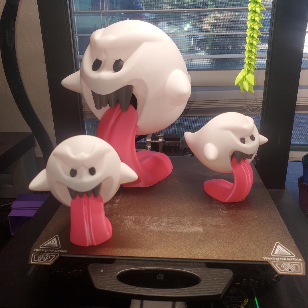 3D Printed Boo and King Boo From Mario - Etsy