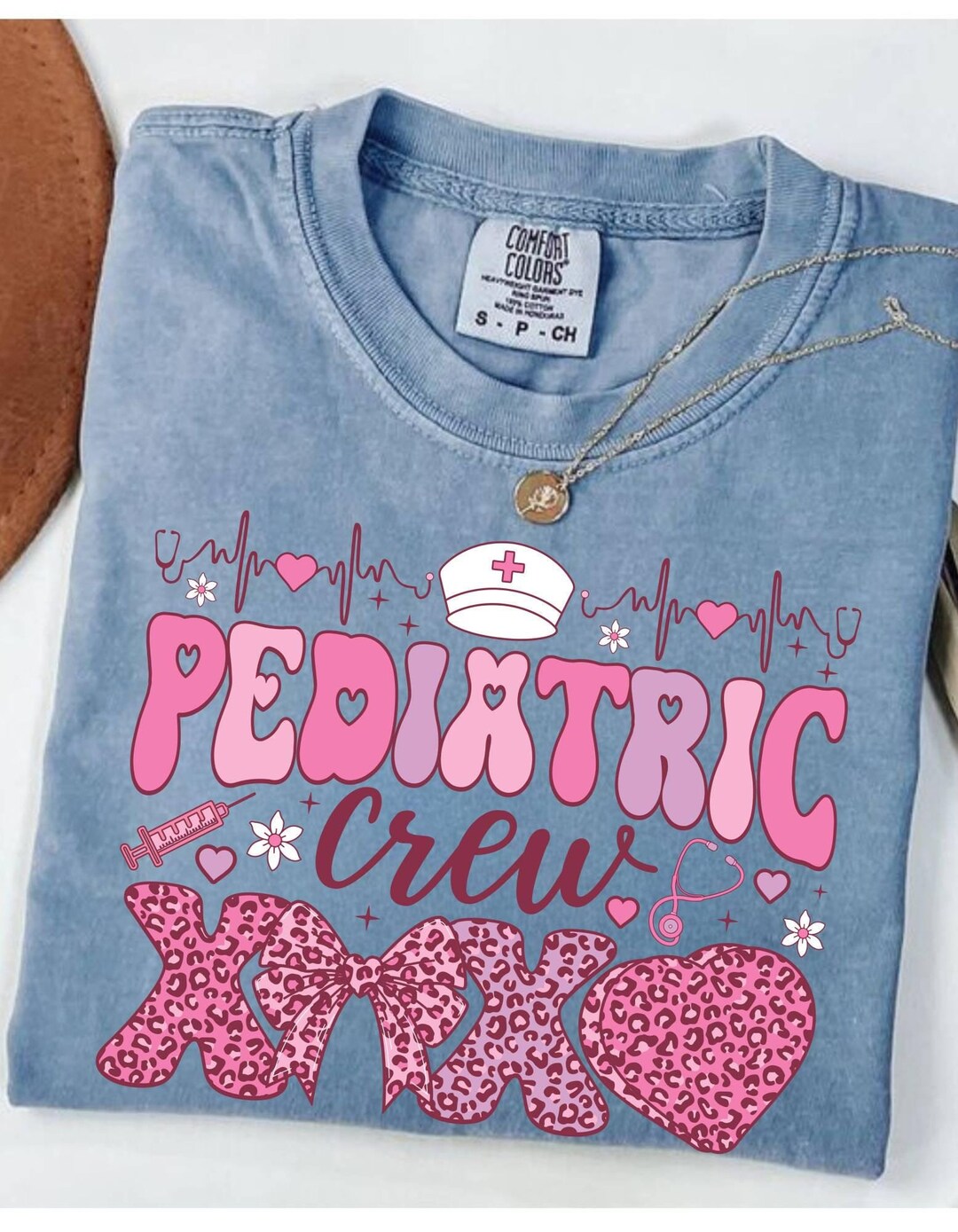 Comfort Colors Pediatric Nurse Valentine's Day T-shirt, Pediatric Nurse ...