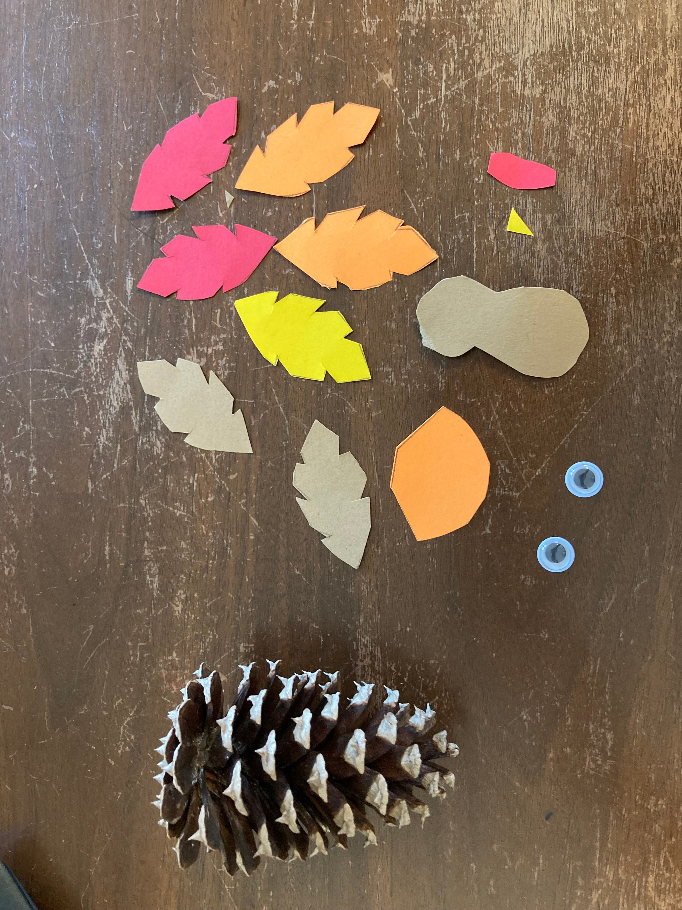 THANKSGIVING Arts & Crafts Pinecone Turkey Classroom Set of 30. All ...