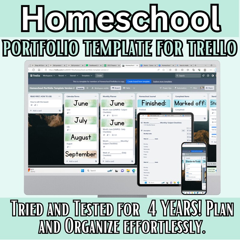 Homeschool Portfolio - Etsy