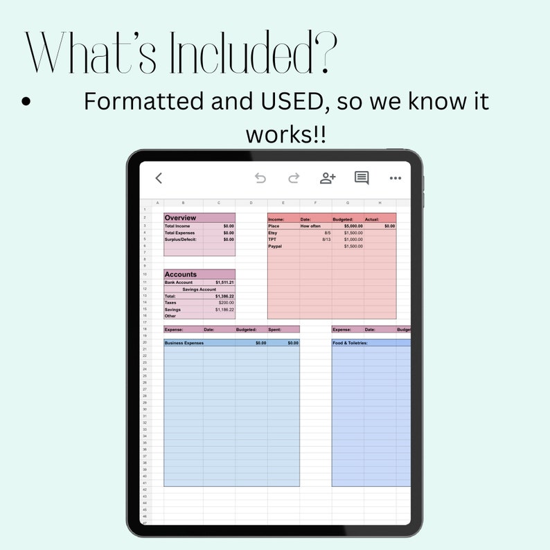 Family and Home Budget, Income and Expense Tracker for Google Sheets ...