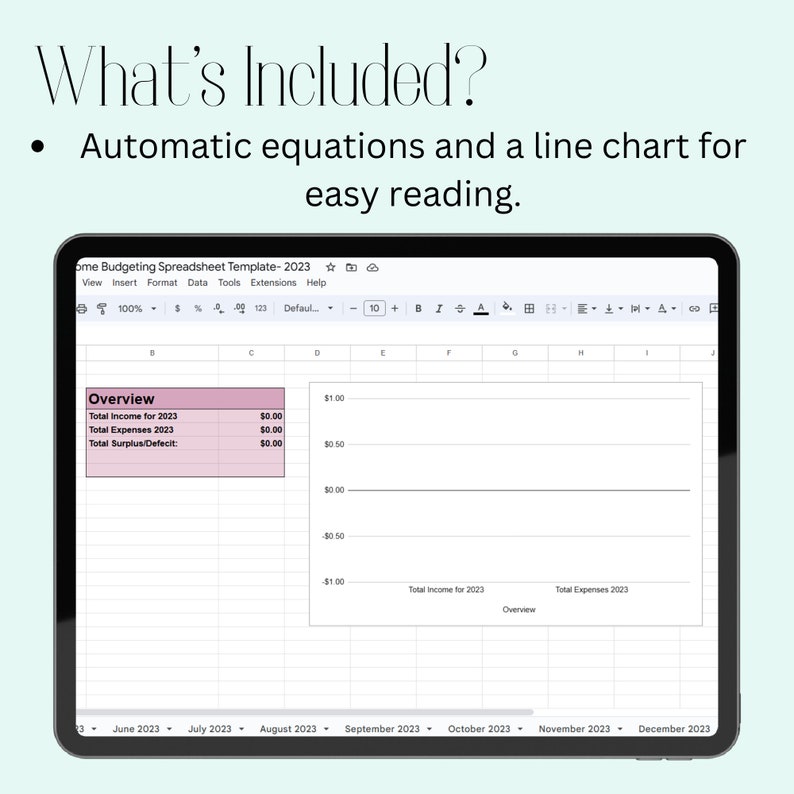 Family and Home Budget, Income and Expense Tracker for Google Sheets ...