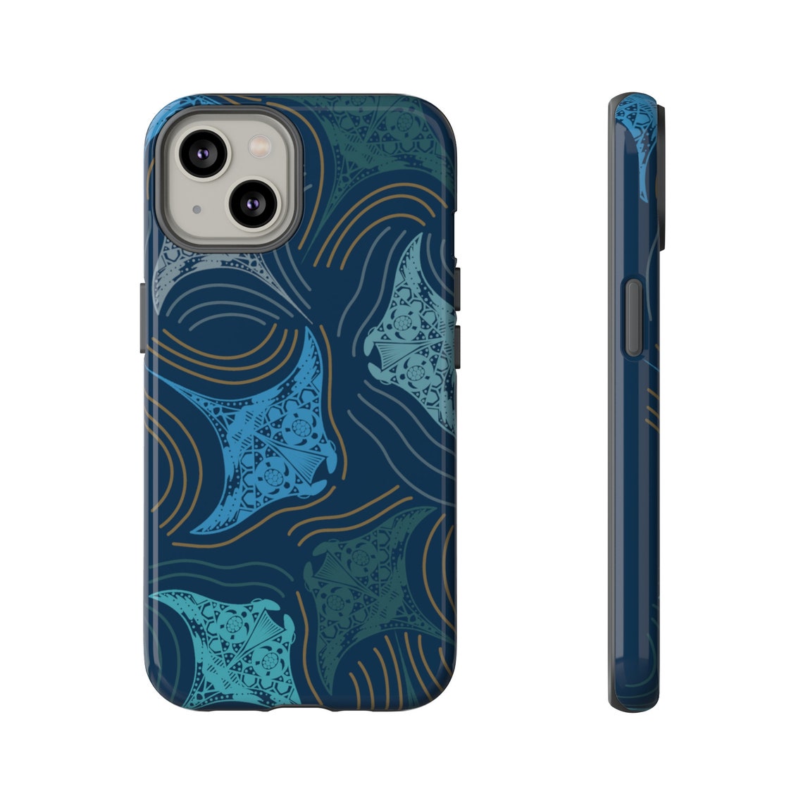 Manta Ray Line Phone Case Sea Ocean Sting Ray Animal Gift for Divers ...