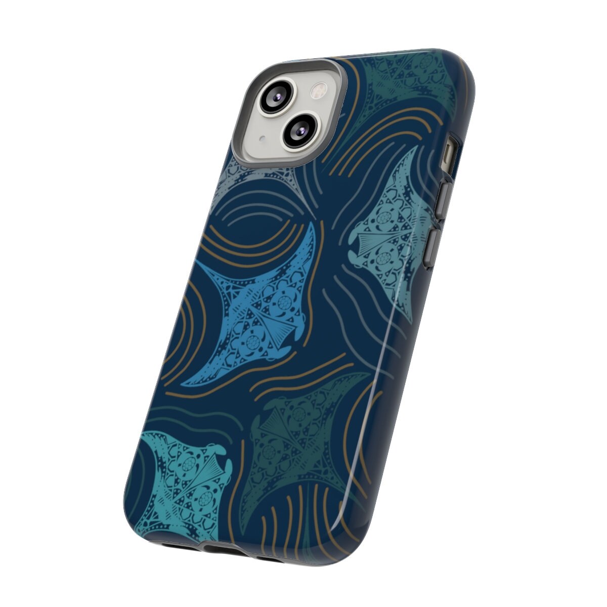 Manta Ray Line Phone Case Sea Ocean Sting Ray Animal Gift for Divers ...