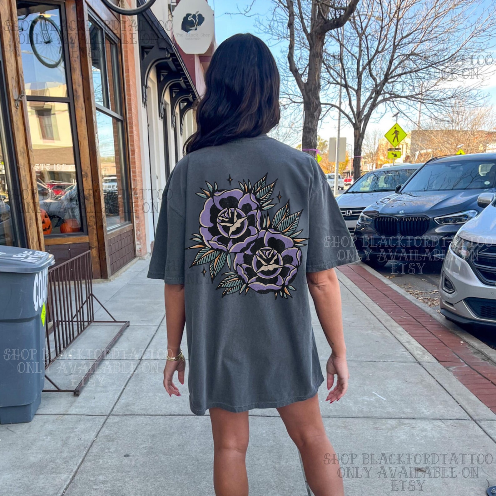 Traditional Tattoo Flash Shirt Floral Alt Grunge Streetwear Western ...