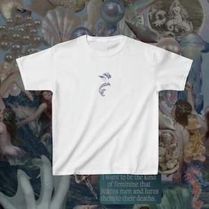 Mermaidcore Clothing Sirencore Shirt Ocean Inspired Style Y2k Baby Tee ...