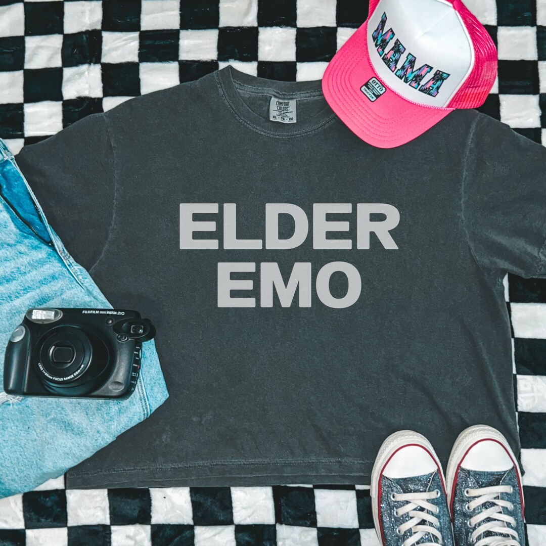 Elder Emo Shirt Never a Phase Crop Tshirt Pop Punk Music Mama Shirt ...