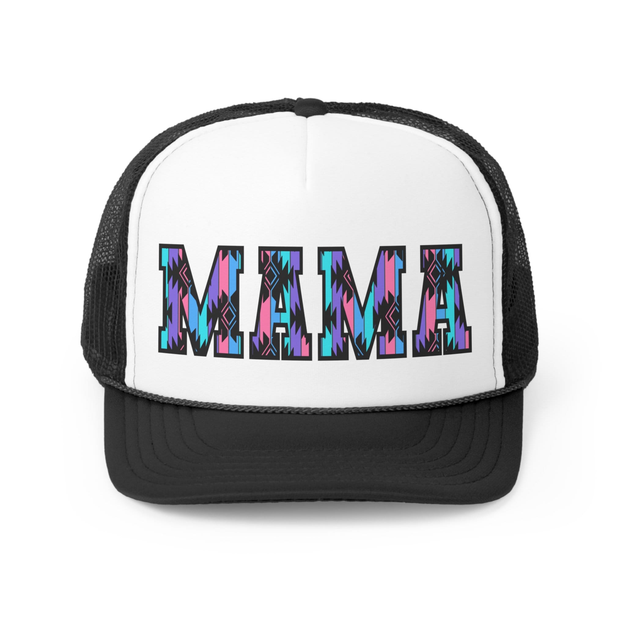 Punchy Western Mama 90s Neon Aztec Trucker Hat, Country Girl Mom Cap ...