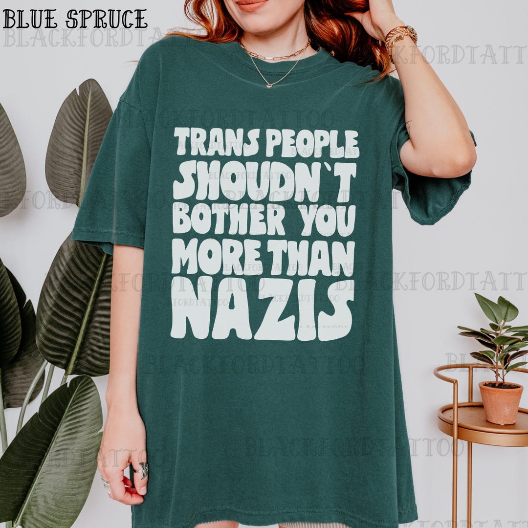 Punch Nazis Shirt Trans Ally Tshirt Political Punk Clothing Protect ...