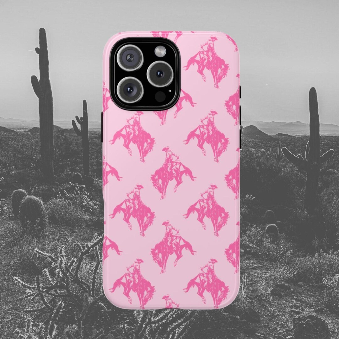 Punchy Pink Cowgirl Rodeo Rider Tough Cases Preppy Country Girl iPhone ...